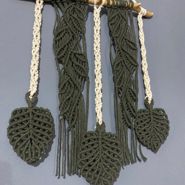 Macrame Leaf Wall Hangings - Etsy