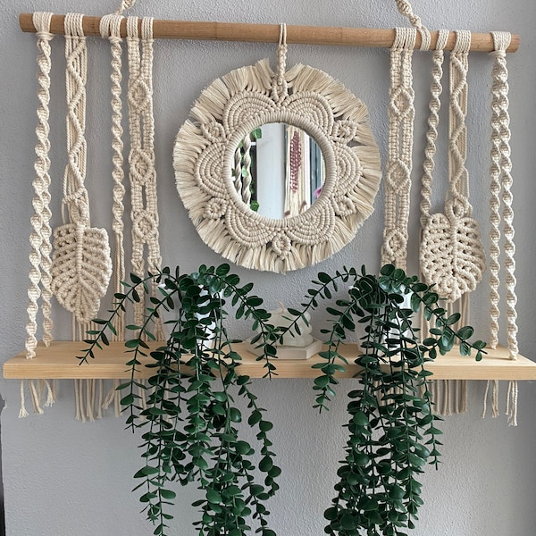 Macrame Book Shelf - Etsy