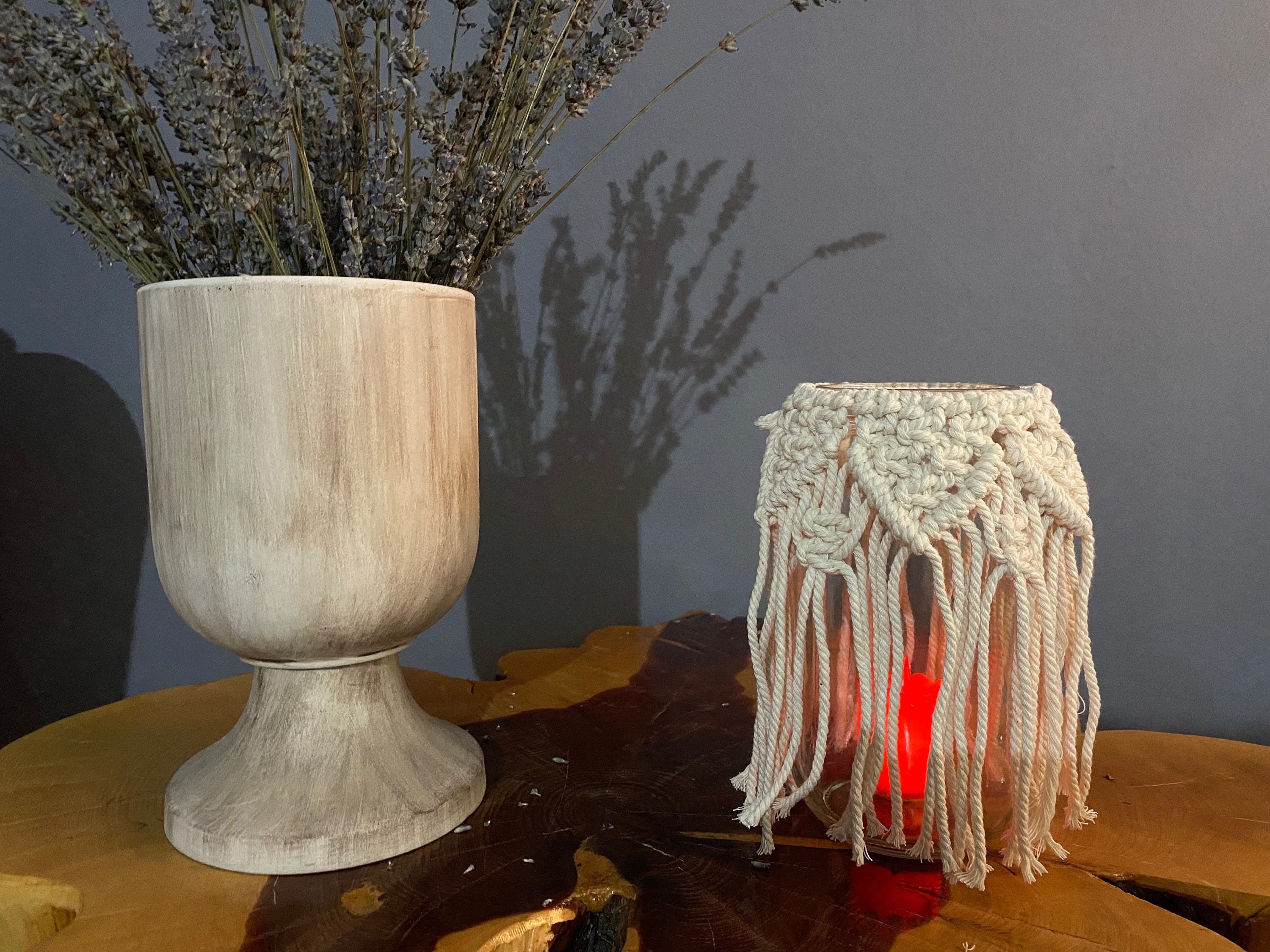 Macrame Lantern Jar Cover Candle Holder Macramee Windlicht Christmas ...