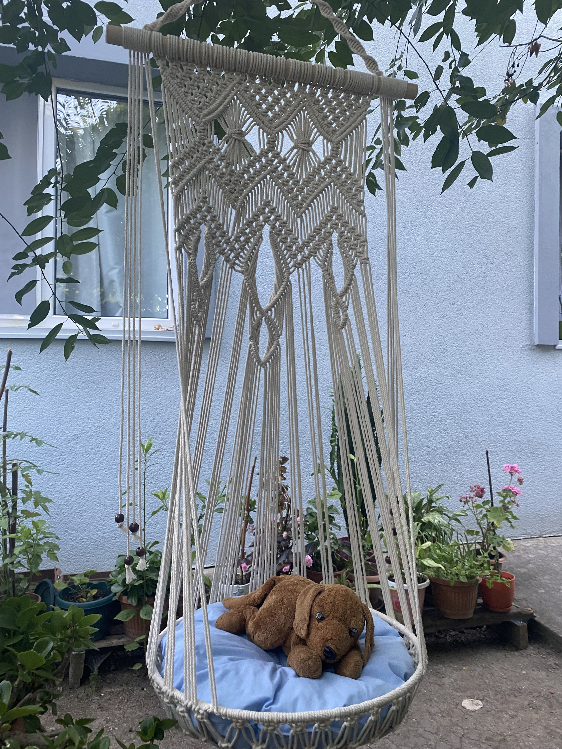 XXL Cat Hammock for Big Cats Macrame Cat Bed Cat Mom Gift - Etsy