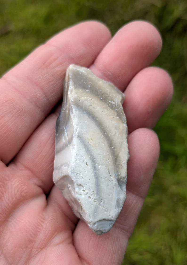 Danish Banded Flint Viking Amulet, Flint Knapping Tool Chert - Etsy