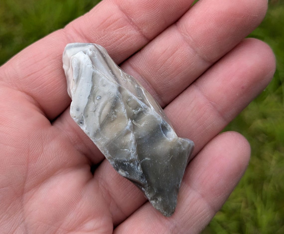 Danish Banded Flint Viking Amulet, Flint Knapping Tool Chert - Etsy