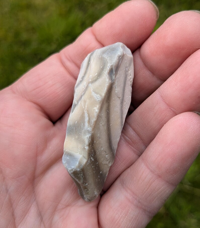 Danish Banded Flint Viking Amulet, Flint Knapping Tool Chert - Etsy