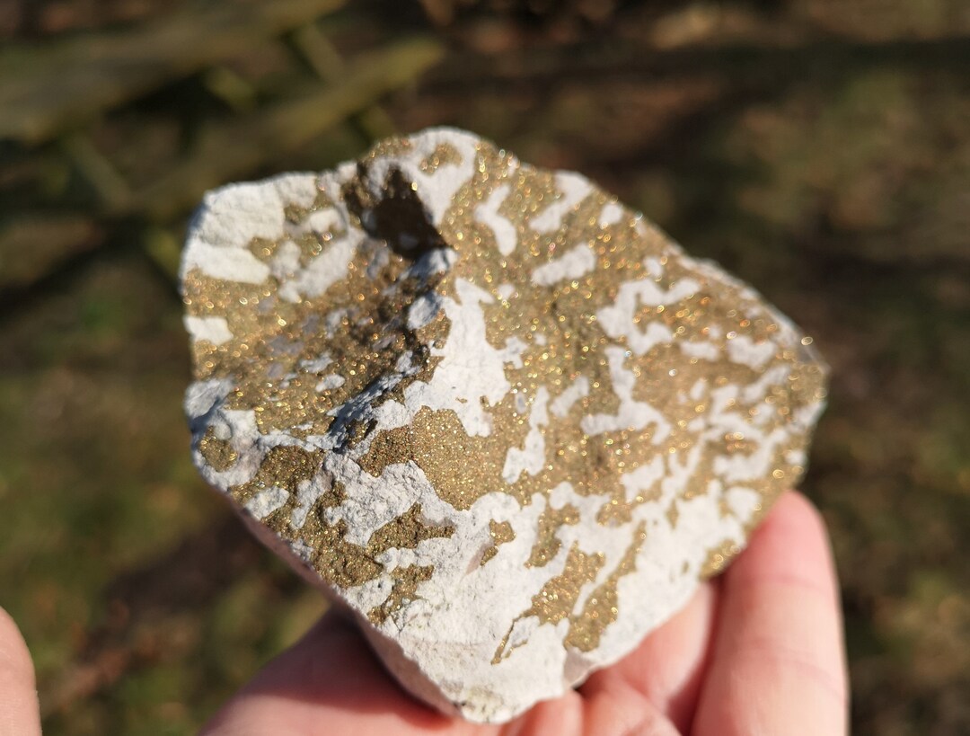 Clay Concretion With Pyrite, Rainbow Color Crystal, Septaria - Etsy