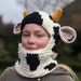 Cow Balaclava Snood Hat - Etsy