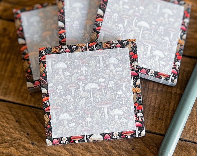 Mushroom Notepad A6 - Etsy