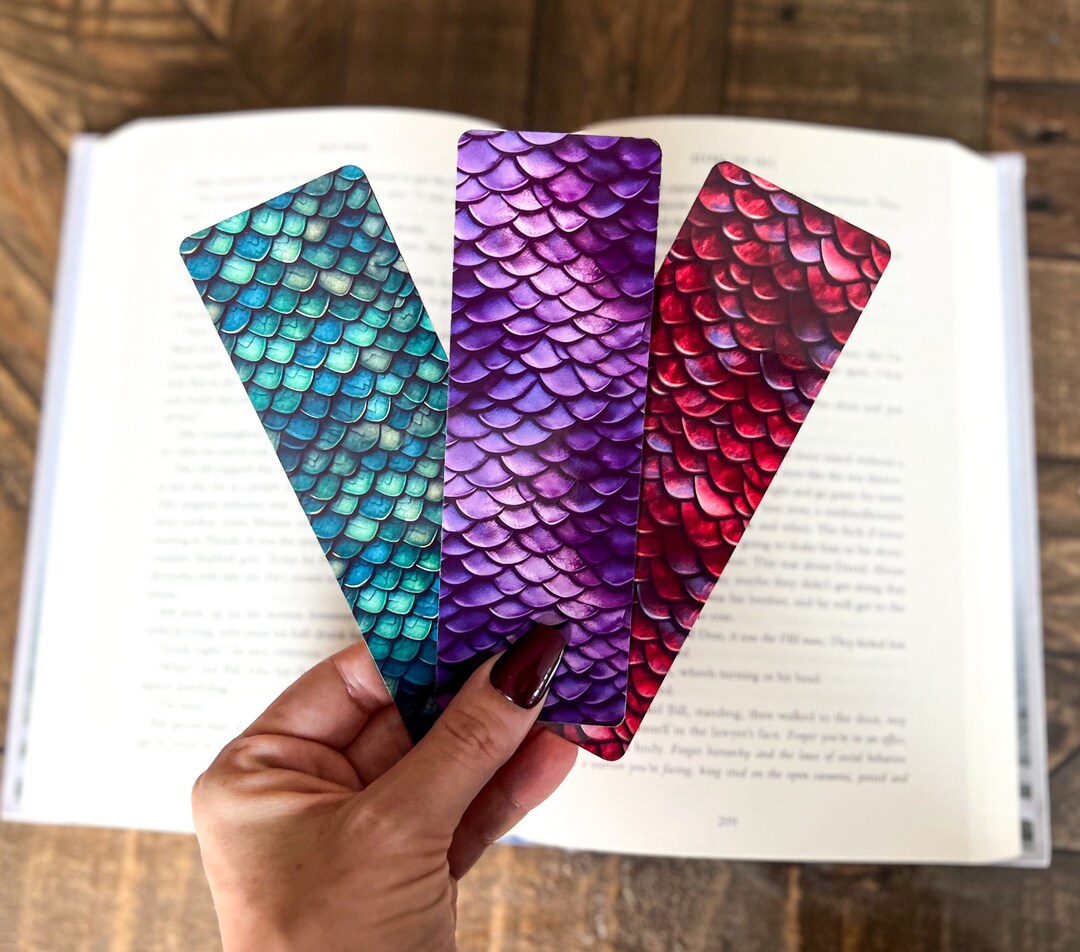 Dragon Scale Bookmark Set Little Turkey Shop Bookish Bookmark ...