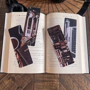 Dark Academia Bookmark | Little Turkey Shoppe | Bookshelf Bookmark, Dark Bookstack, Typewriter ...