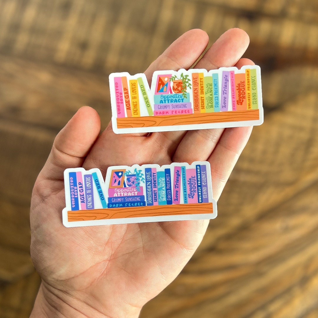 Book Trope Bookshelf Vinyl Sticker | Little Turkey Shoppe | Spring ...