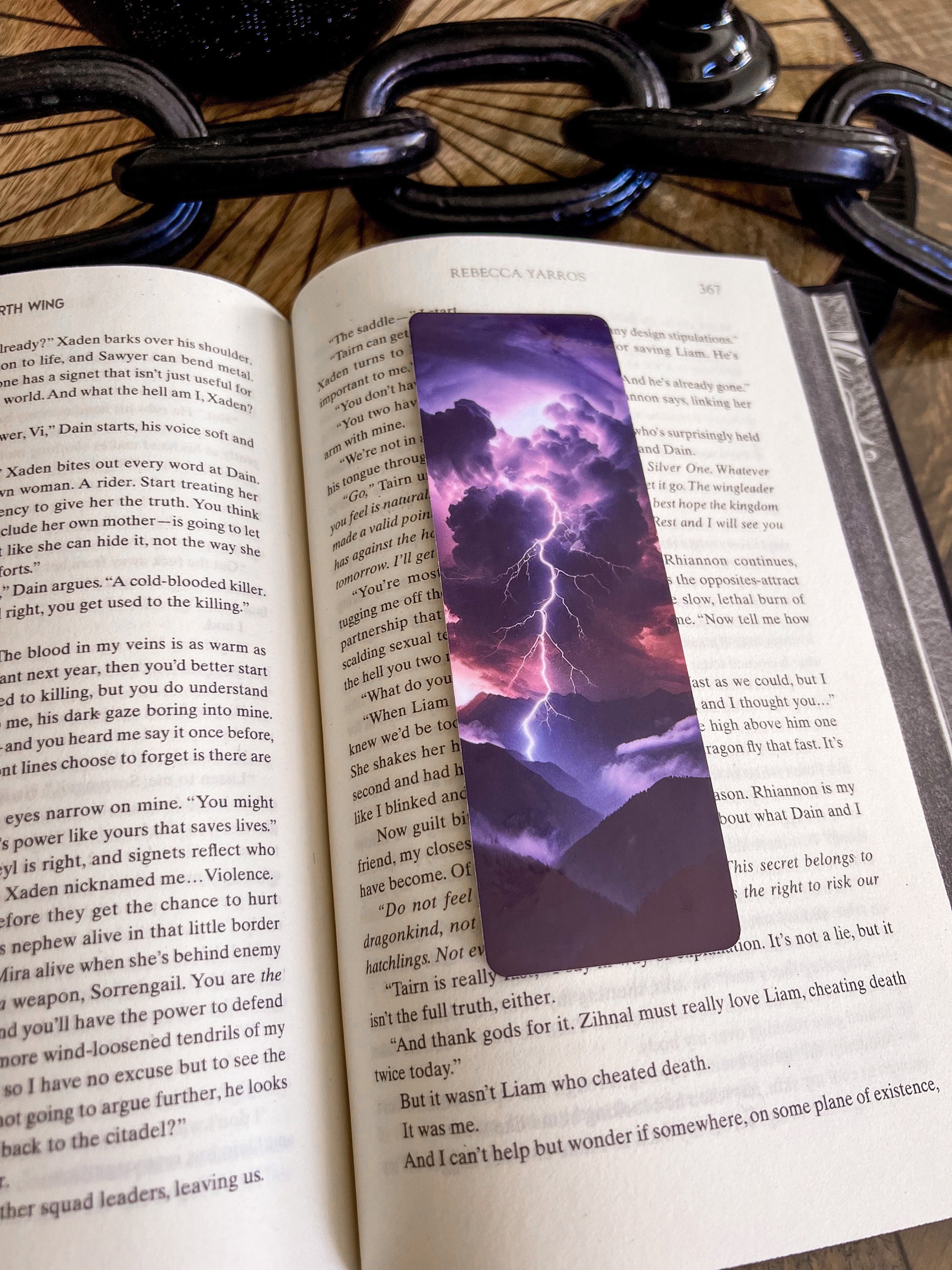 Violet Lightning Bookmark | Little Turkey Shoppe | Fantasy Bookmark ...