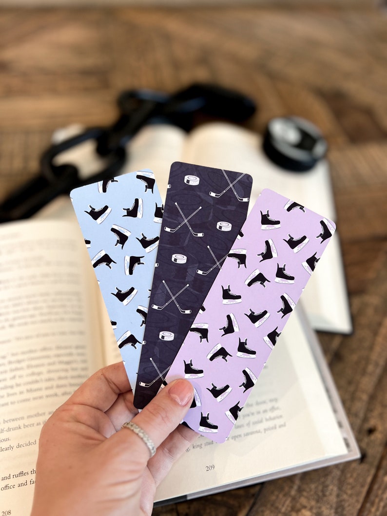 Hockey Bookmark | Little Turkey Shoppe | Hockey Romance, Hockey Lover ...