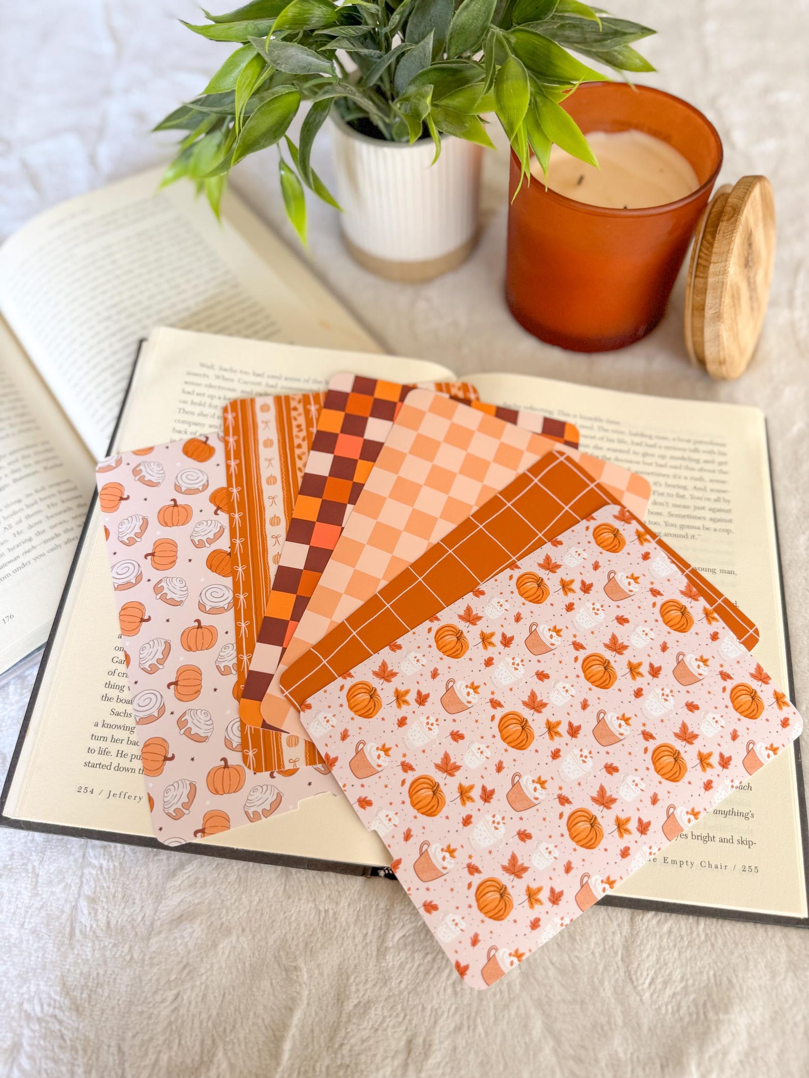 Orange Fall Kindle Inserts | Little Turkey Shoppe | Cozy Fall Pumpkins ...