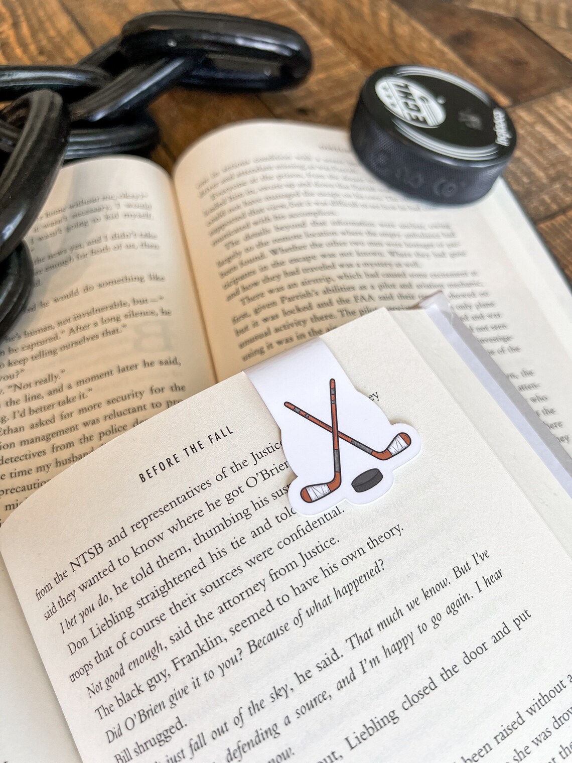 Hockey Stick Magnetic Bookmark | Little Turkey Shoppe | Hockey Romance ...