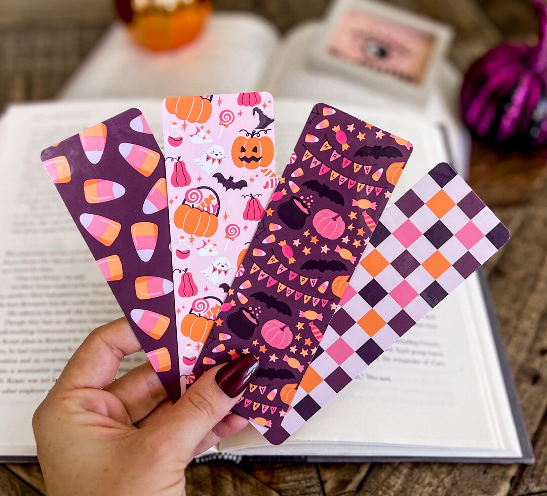 Purple Halloween Bookmark Set | Little Turkey Shoppe | Cute Pumpkin ...