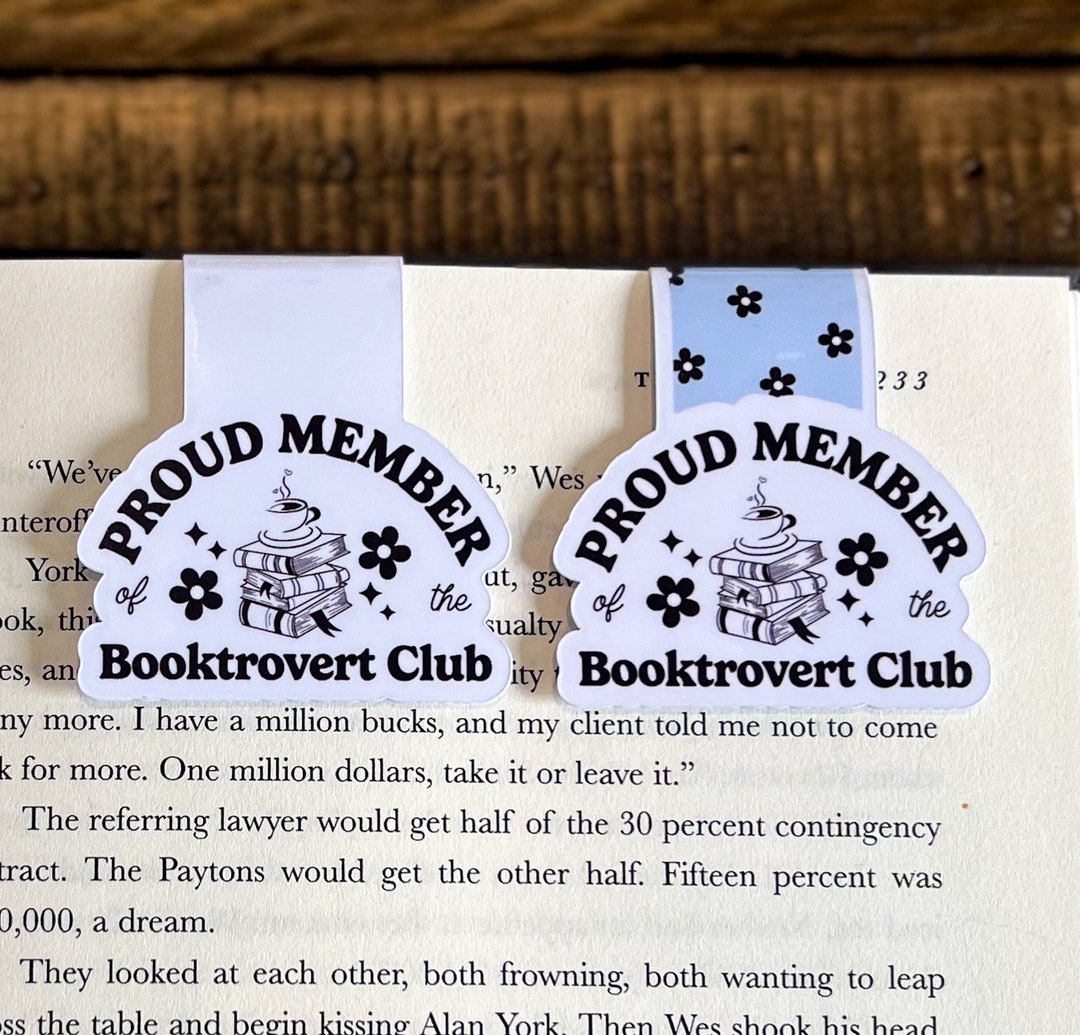 Proud Member Booktrovert Club Magnetic Bookmark | Books, Journals ...