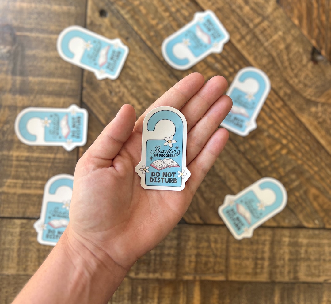 Reading, Do Not Disturb Vinyl Sticker | Door Hanger, Trendy Reading ...