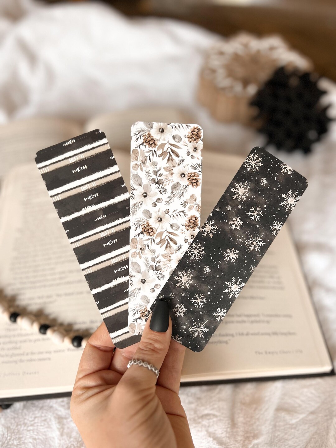 Dark Winter Bookmark Set | Little Turkey Shoppe | Neutral Winter ...