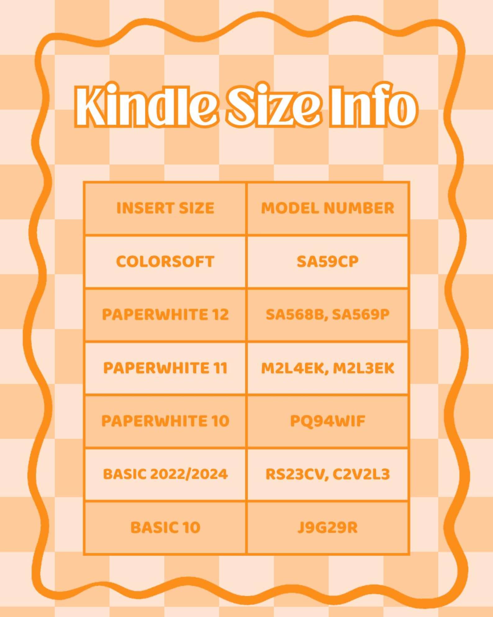 Orange Fall Kindle Inserts | Little Turkey Shoppe | Cozy Fall Kindle ...