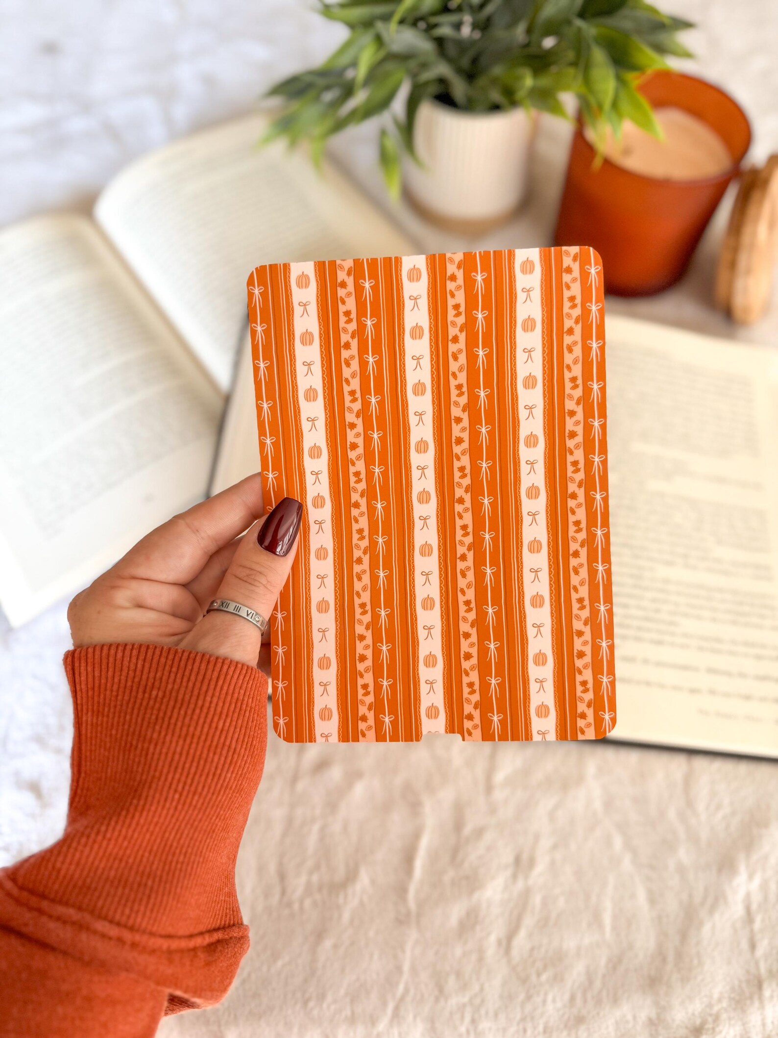 Orange Fall Kindle Inserts | Little Turkey Shoppe | Cozy Fall Pumpkins ...