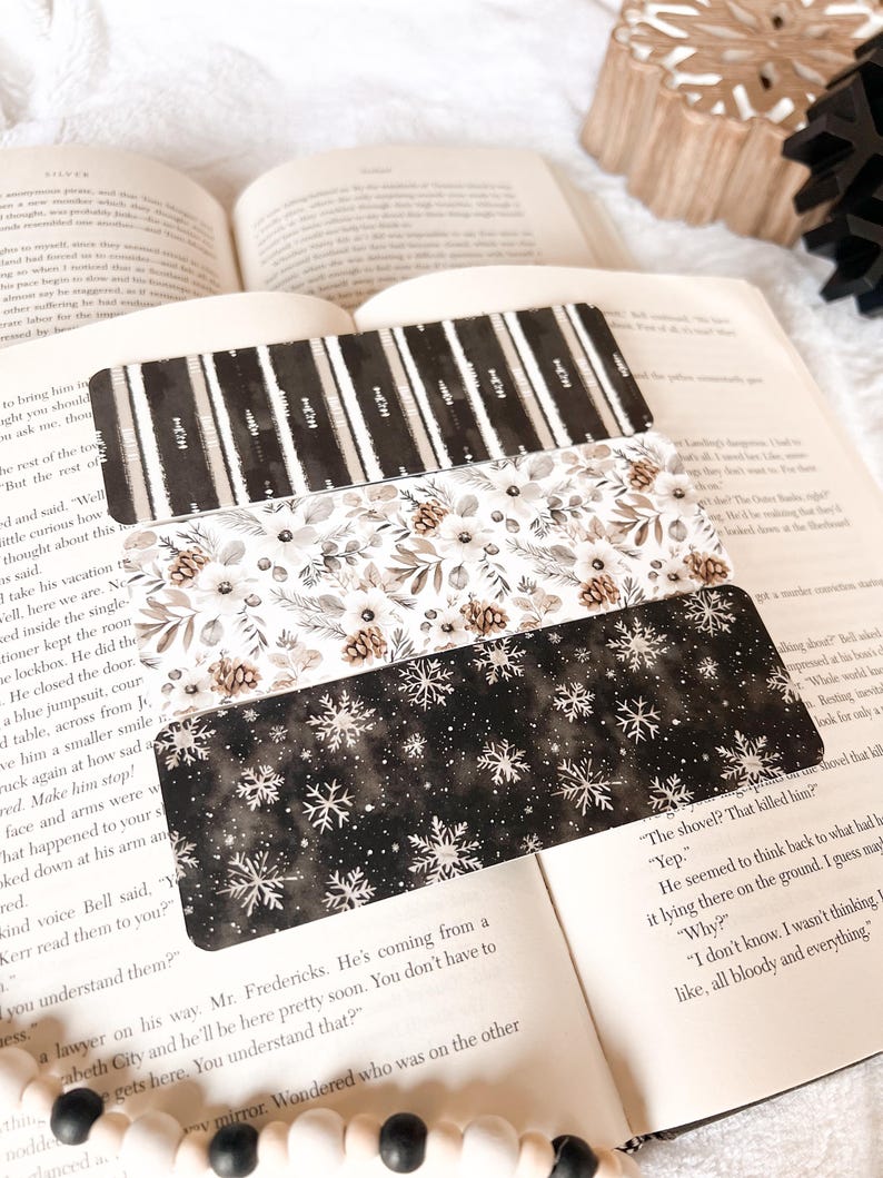 Dark Winter Bookmark Set | Little Turkey Shoppe | Neutral Winter ...