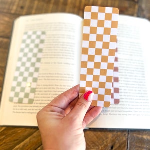 Checkered Bookmark Books, Journals, Notebooks, Planners Sage Checkered ...