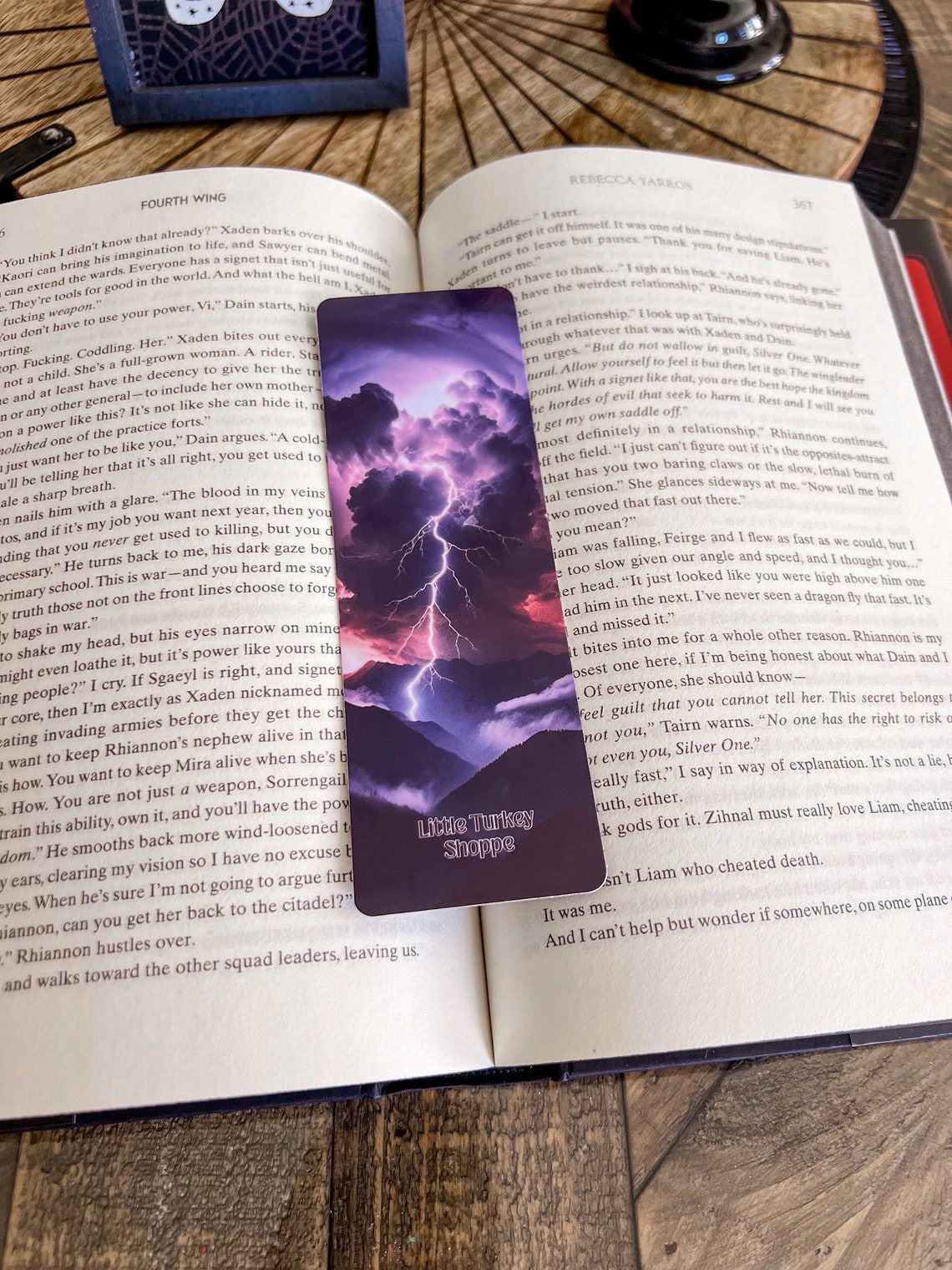 Violet Lightning Bookmark | Little Turkey Shoppe | Fantasy Bookmark ...