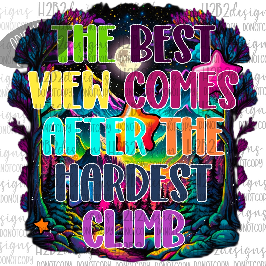 Best View Digital Design Sublimation Design Transparent PNG - Etsy