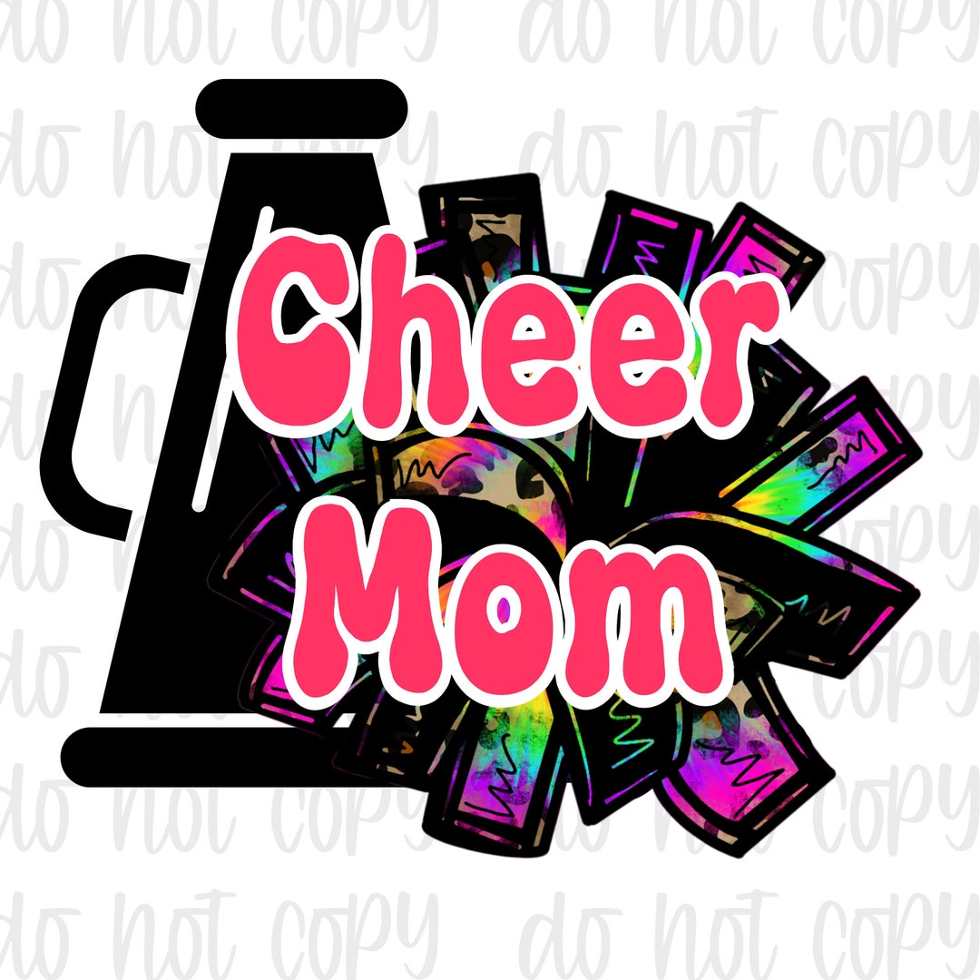 Cheer Mom Digital Design Sublimation Design Transparent PNG - Etsy