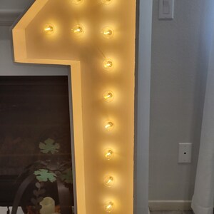 Marquee Number 1 - Etsy