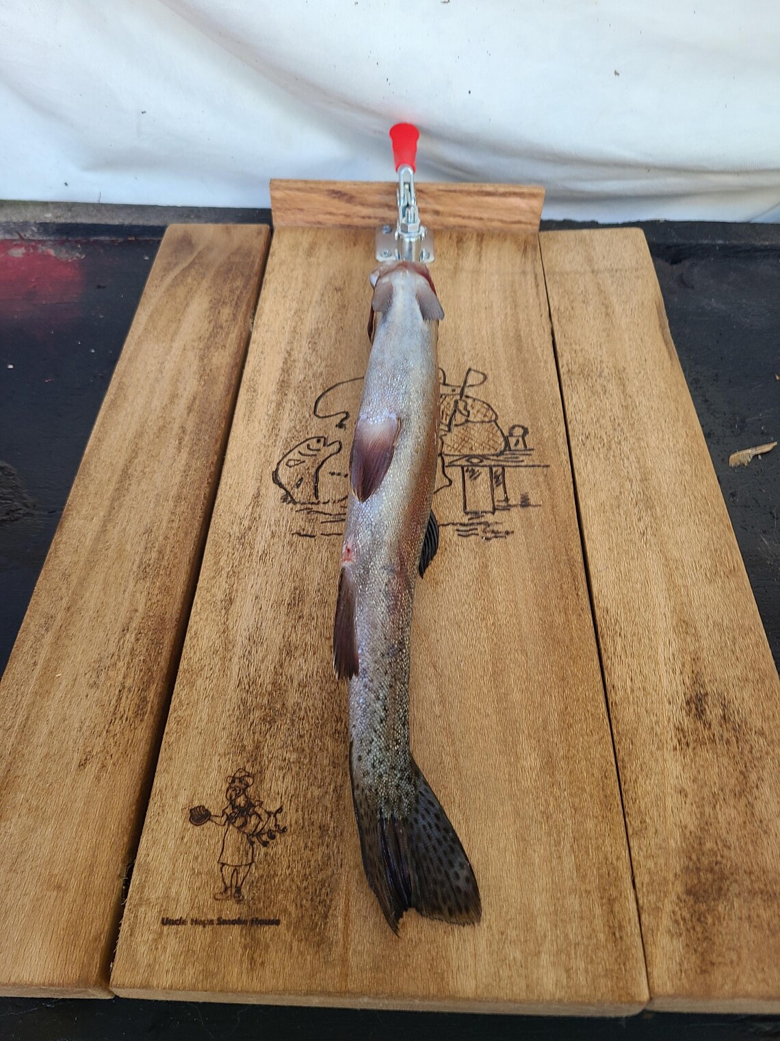 Personalized Cutting Board, Fish, Folding, Fillet, Butterfly Trout ...