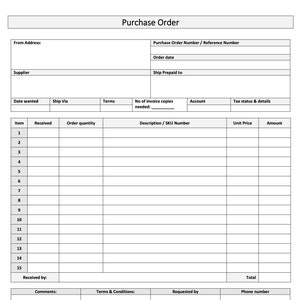 Large Order Form Invoice Service Product Invoice Template Proof of Work ...