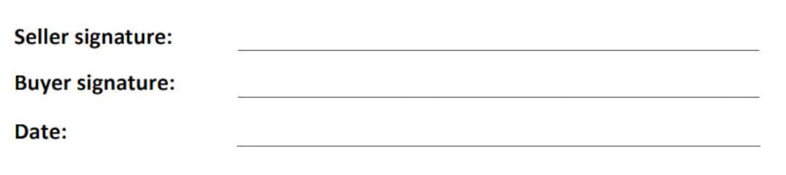 Trailer Bill of Sale Travel Semi Full Truck Sale Contract Auto ...