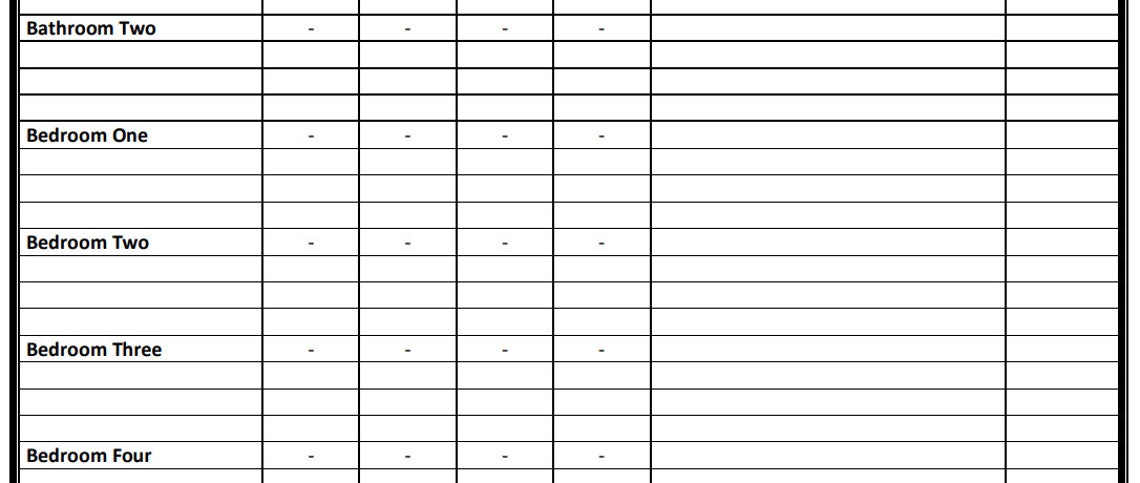 Rental Inspection Report Form Landlord Letting Agent Agency Company ...