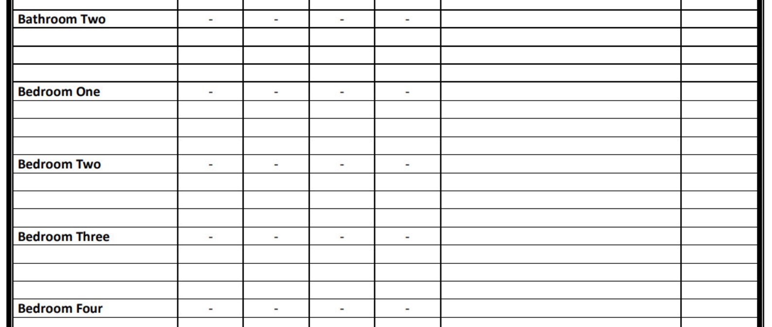 Rental Inspection Report Form Landlord Letting Agent Agency Company ...