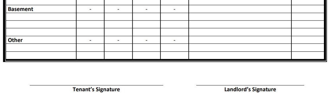 Rental Inspection Report Form Landlord Letting Agent Agency Company ...