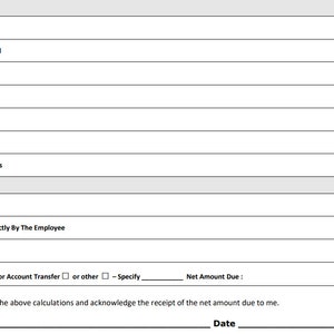 Employee Payroll Statement Form Employee Work Form Employee Wages Due ...
