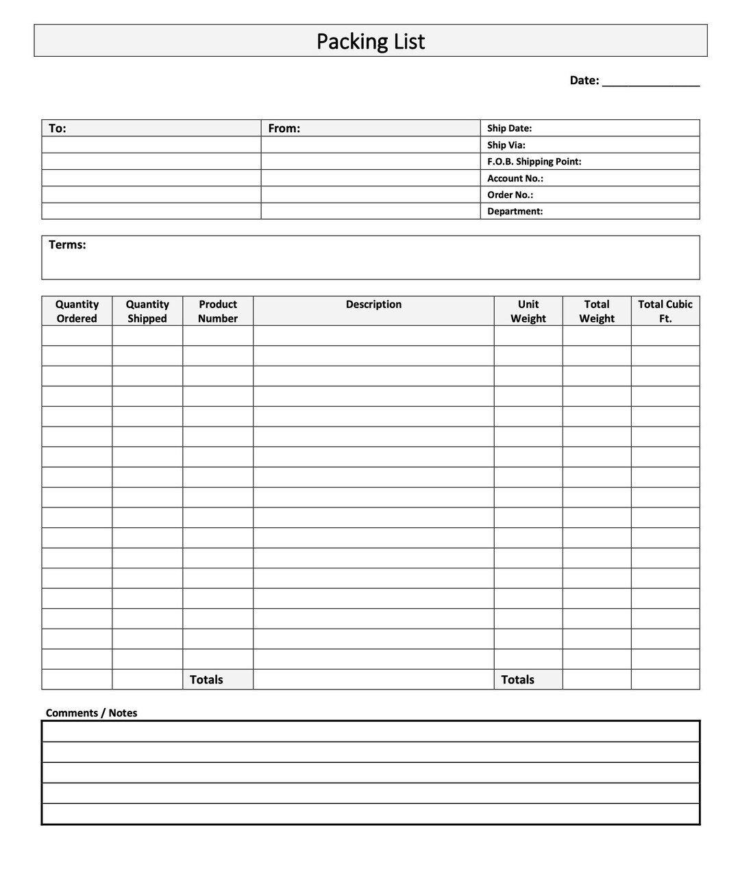 Packing List Invoice Service Product Invoice Template Proof of Work ...