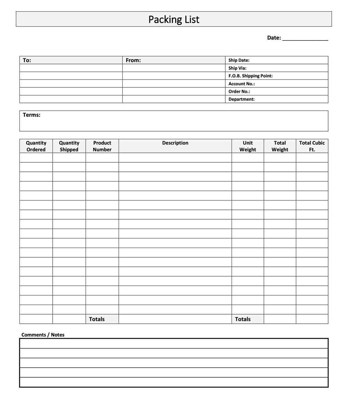 Packing List Invoice Service Product Invoice Template Proof of Work ...