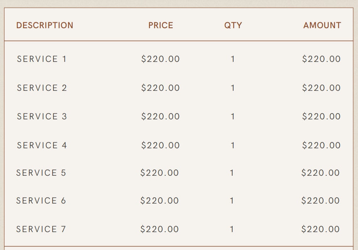 Bill of Sale Invoice Service Product Work Invoice Template Proof of ...