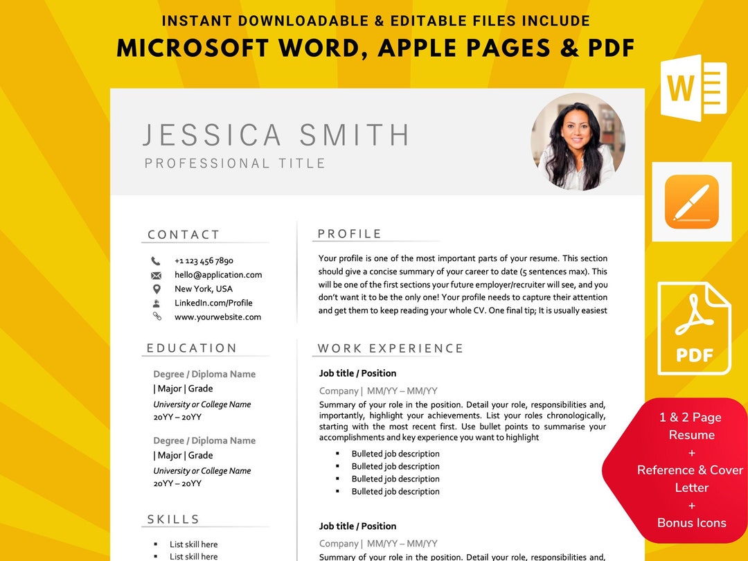 Modèle de CV Mot de CV Modèle de CV professionnel Modèle de CV simple ...