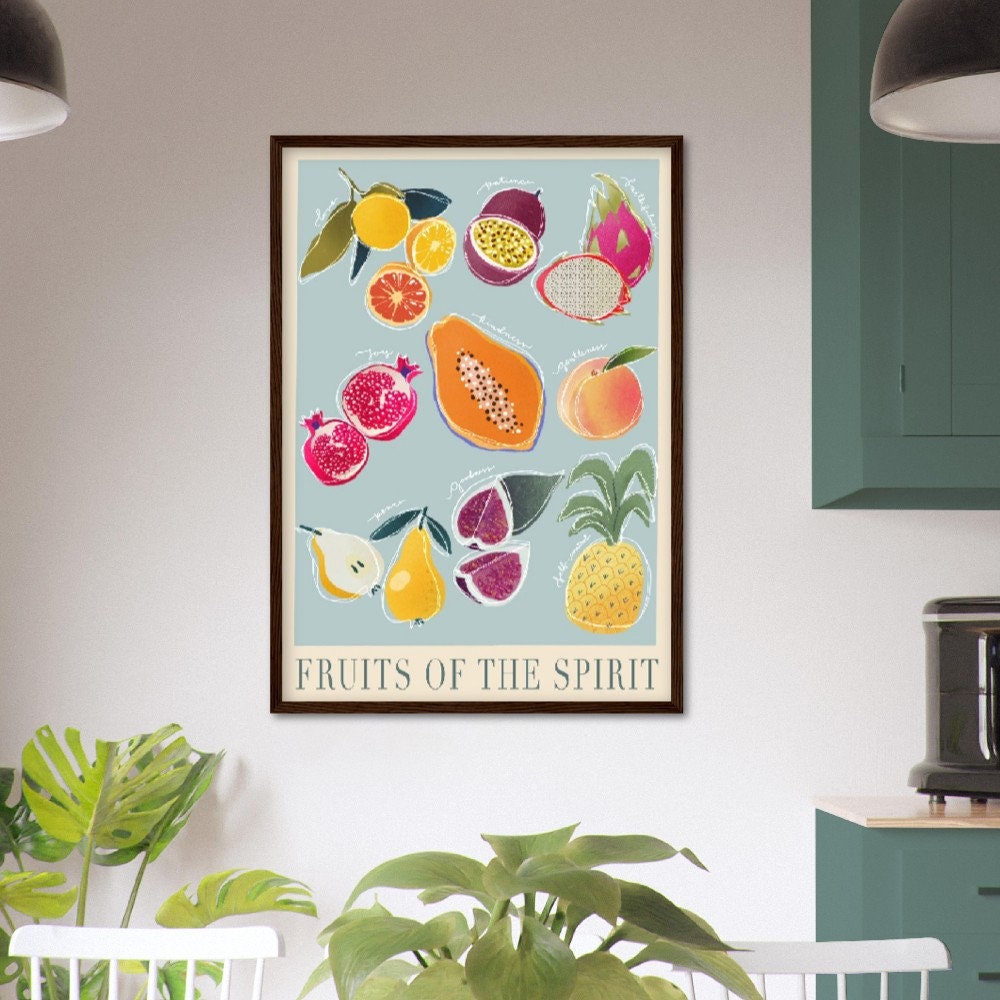 Fruits of the Spirit Printed & Shipped Modern Scripture Decor Bible ...