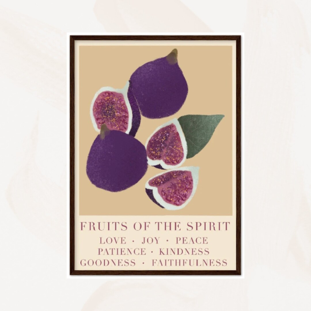 Fruits of the Spirit Printed & Shipped Modern Scripture Decor Bible ...