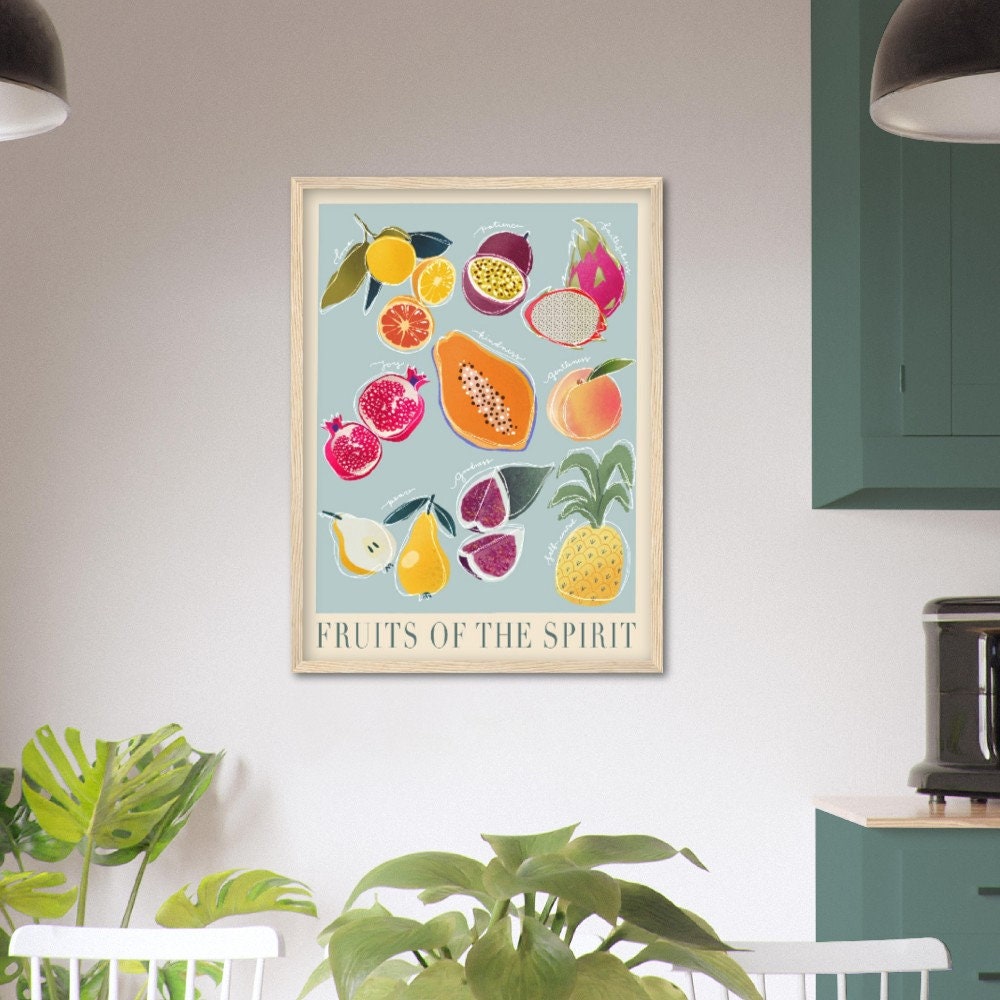 Fruits of the Spirit Printed & Shipped Modern Scripture Decor Bible ...