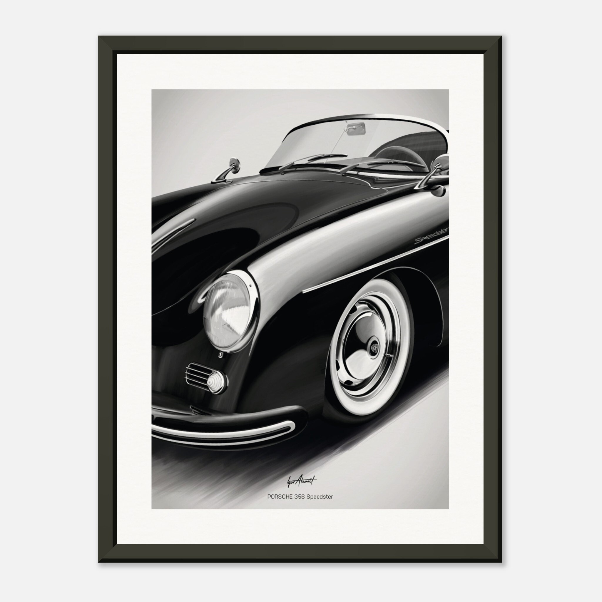 Porsche 356 Speedster | Shapes - Poster - Etsy