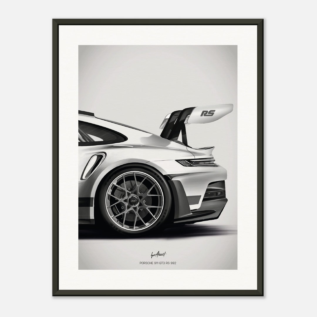 Porsche 911 GT3 RS 992 | Back Shapes - Poster - Etsy