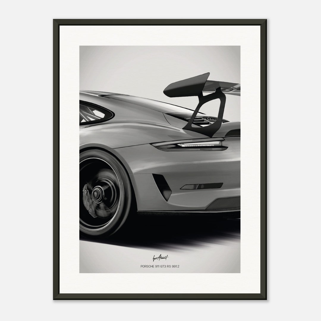 Porsche 911 GT3 RS 991.2 | Back Shapes - Poster - Etsy
