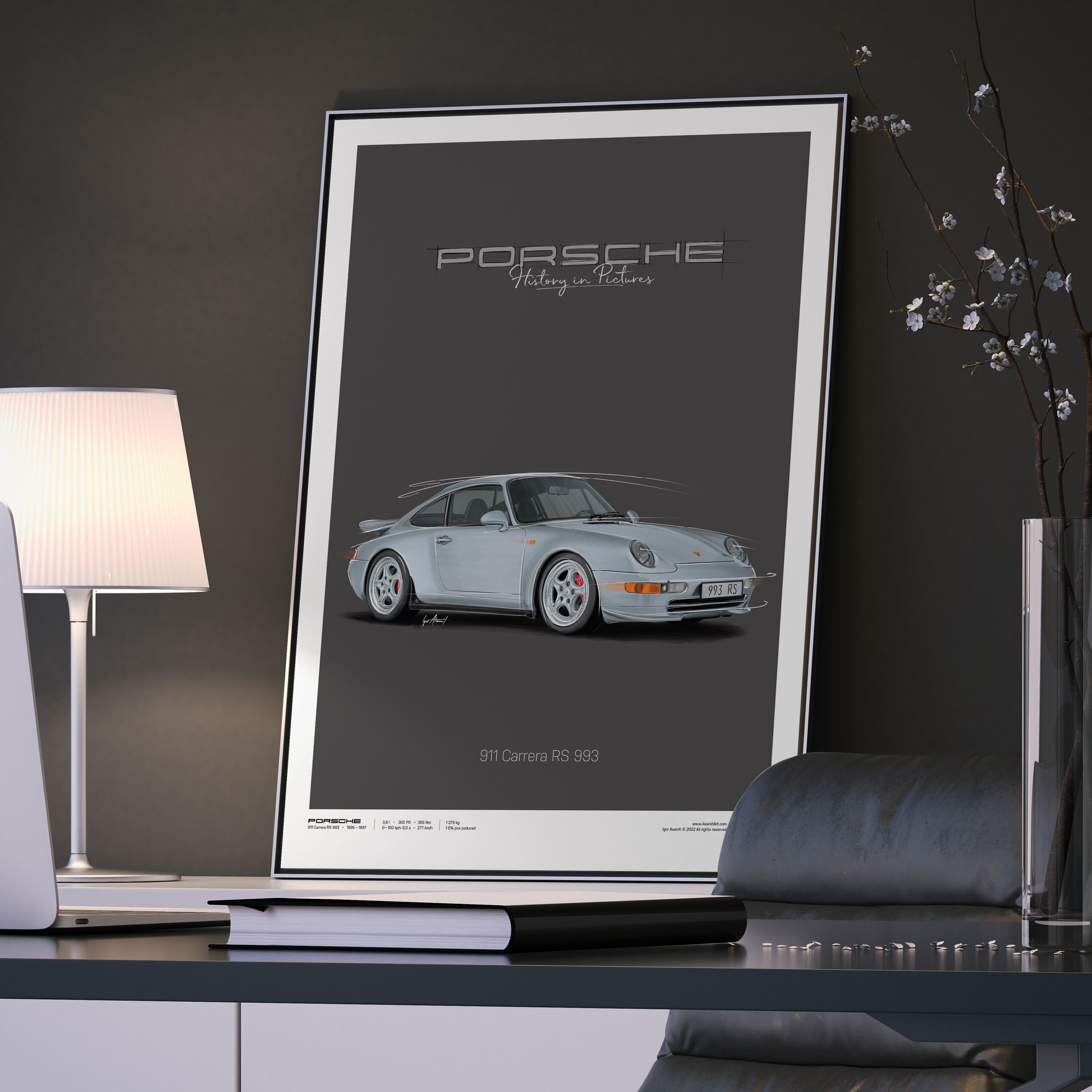 Porsche 911 Carrera RS 993 – Poster 50 X 70 - Etsy