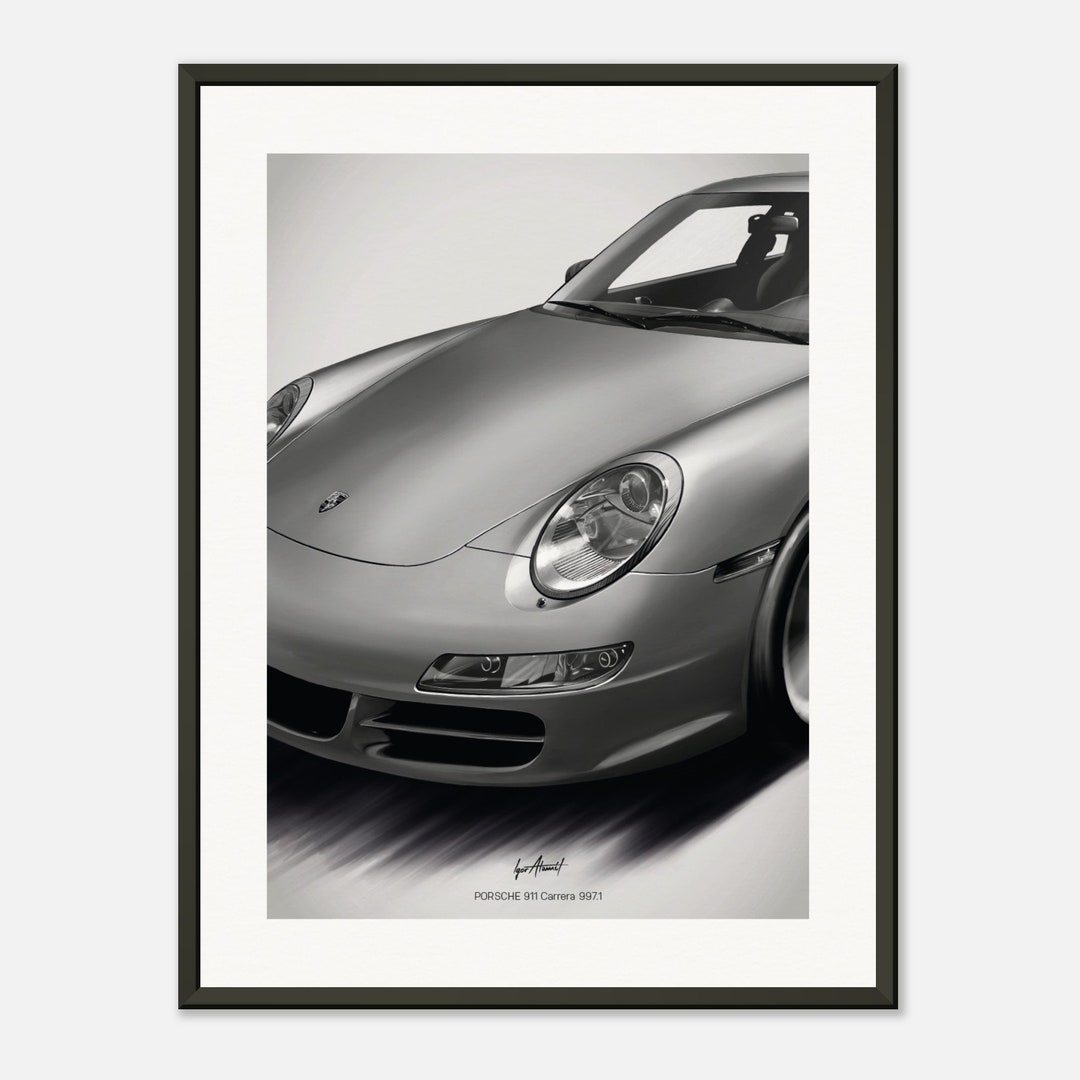 Porsche 911 Carrera 997.1 | Shapes - Poster - Etsy