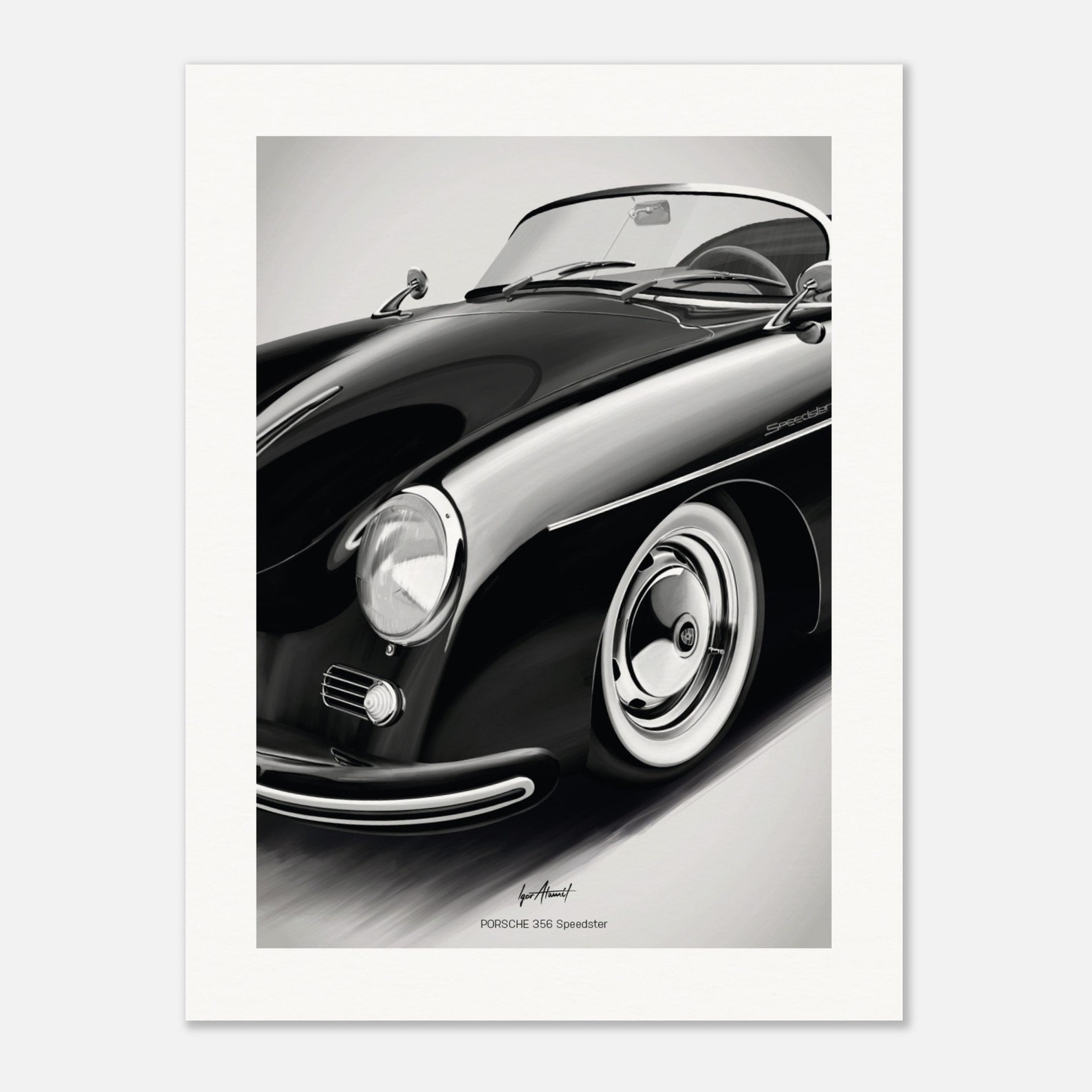Porsche 356 Speedster | Shapes - Poster - Etsy
