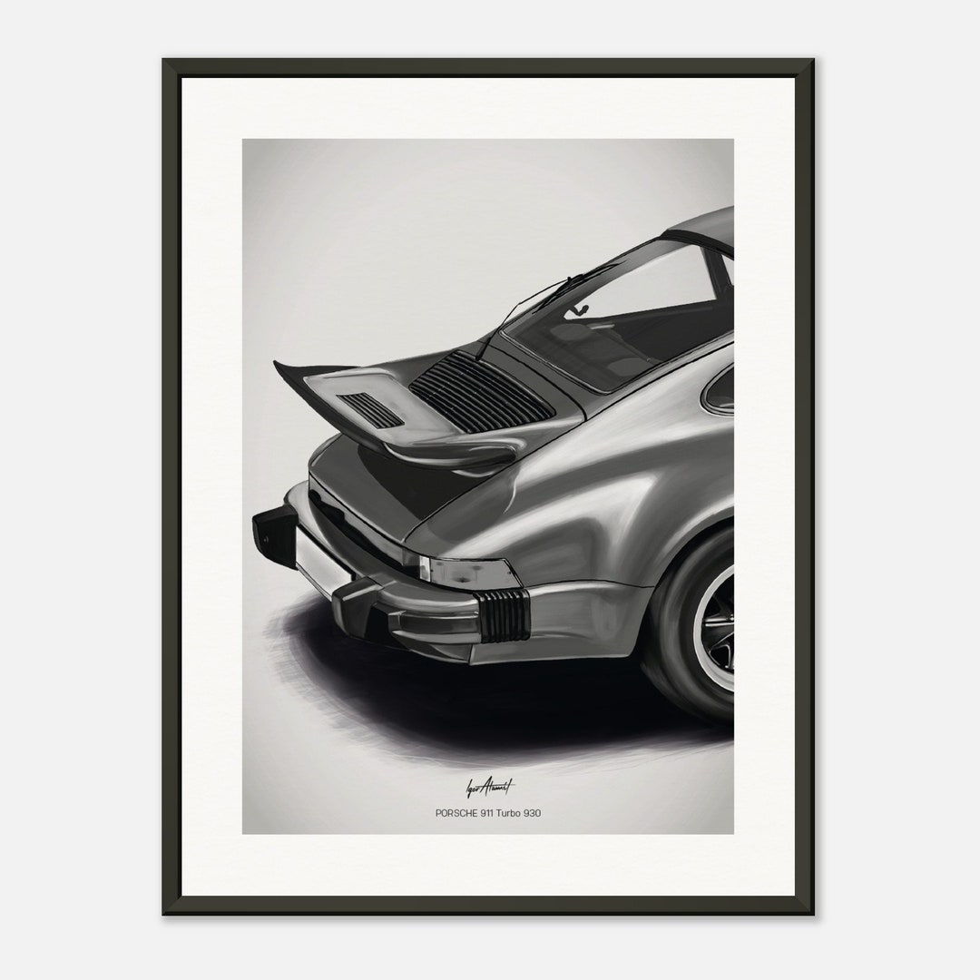 Porsche 911 Turbo 930 | Back Shapes - Poster - Etsy